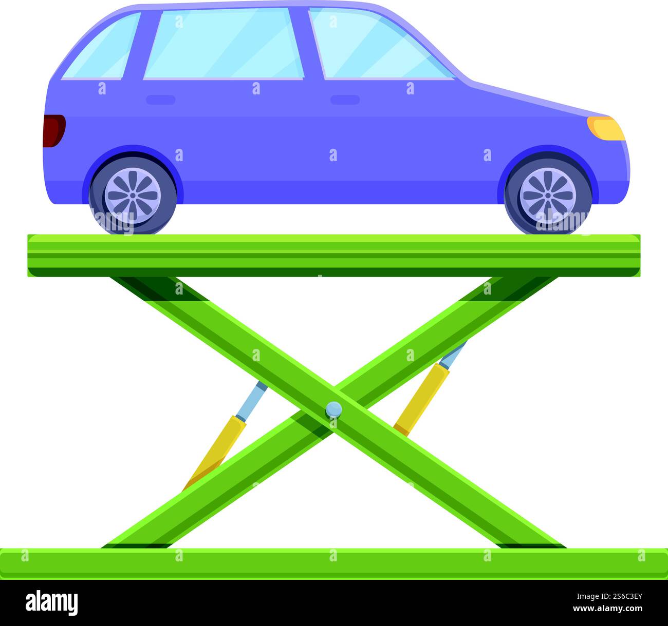 Hydraulic lift icon. Cartoon of hydraulic lift vector icon for web ...