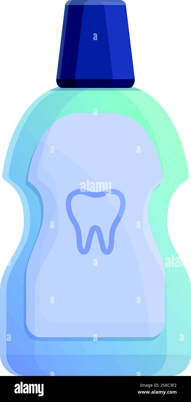 Mouth rinse icon. Cartoon of mouth rinse vector icon for web design ...