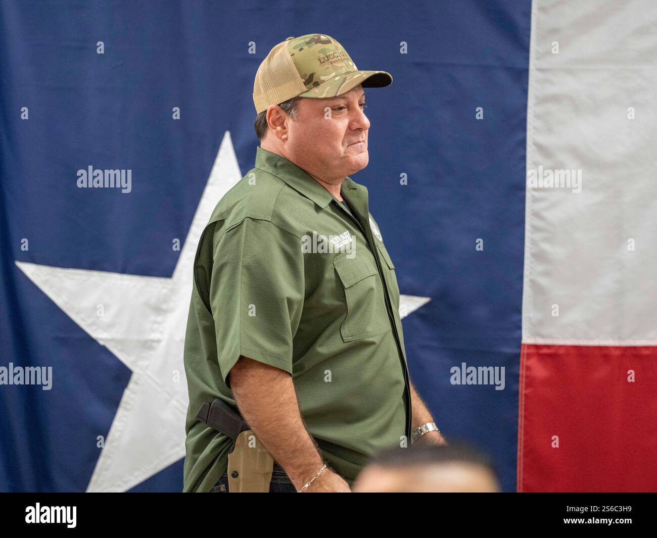 Eagle Pass, Tx, USA. 26th Nov, 2024. Texas ''Border Czar'' MIKE BANKS ...