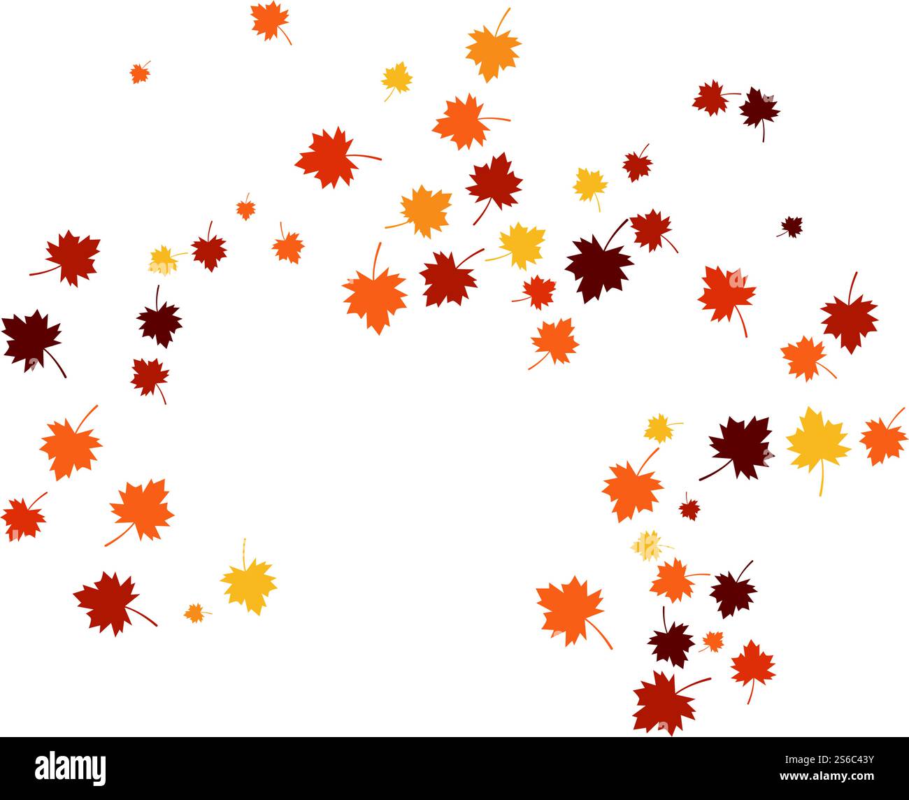 Autumn Leaf background template vector illustration Stock Vector Image ...