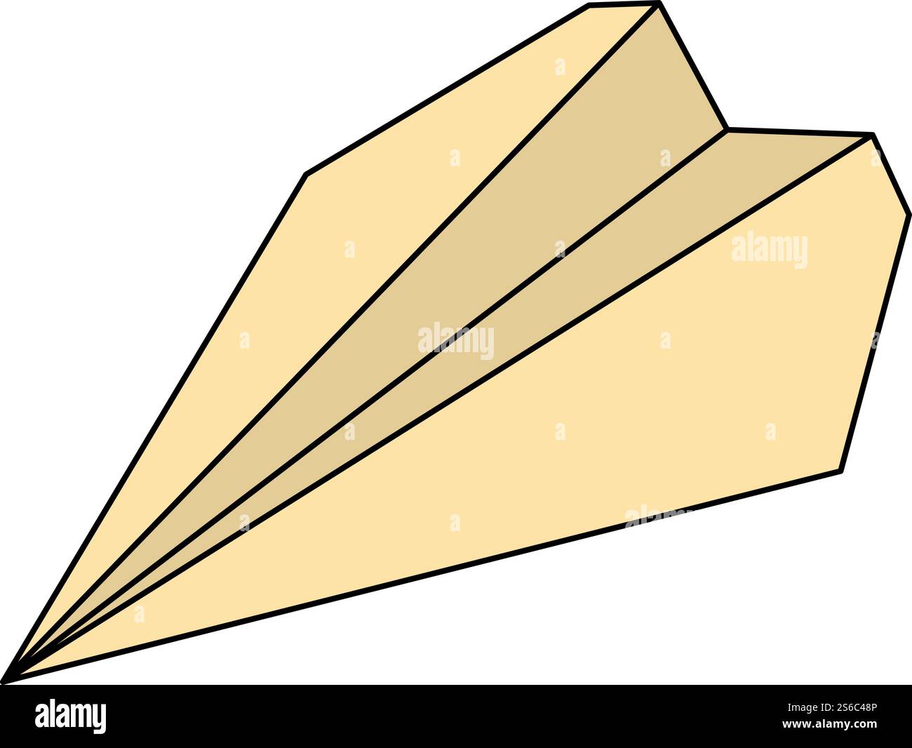 Paper Plane Icon. Editable Outline With Color Fill Design. Vector ...