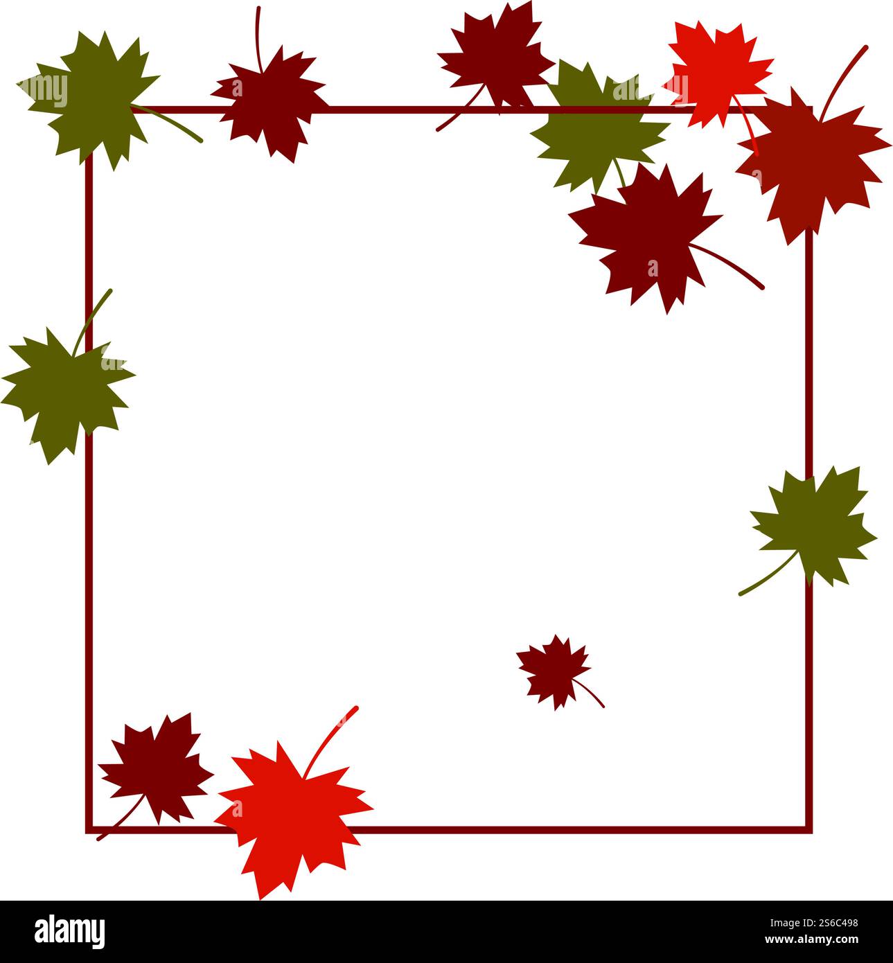 Autumn Leaf background template vector illustration Stock Vector Image ...