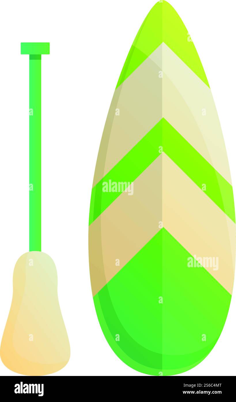 Sup surfing icon. Cartoon of sup surfing vector icon for web design isolated on white background ...