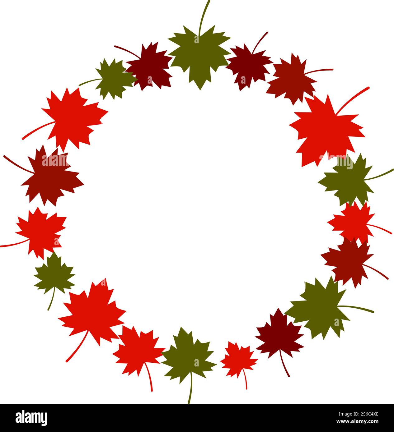 Autumn Leaf background template vector illustration Stock Vector Image ...