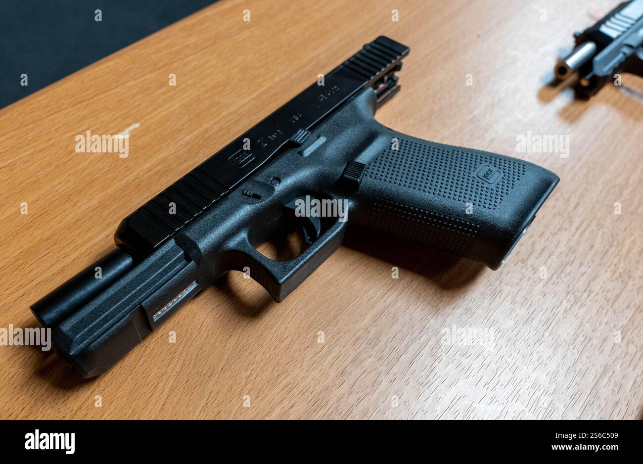 January 16, 2025, Denver, Colorado, USA: A Glock 19 semiautomatic ...