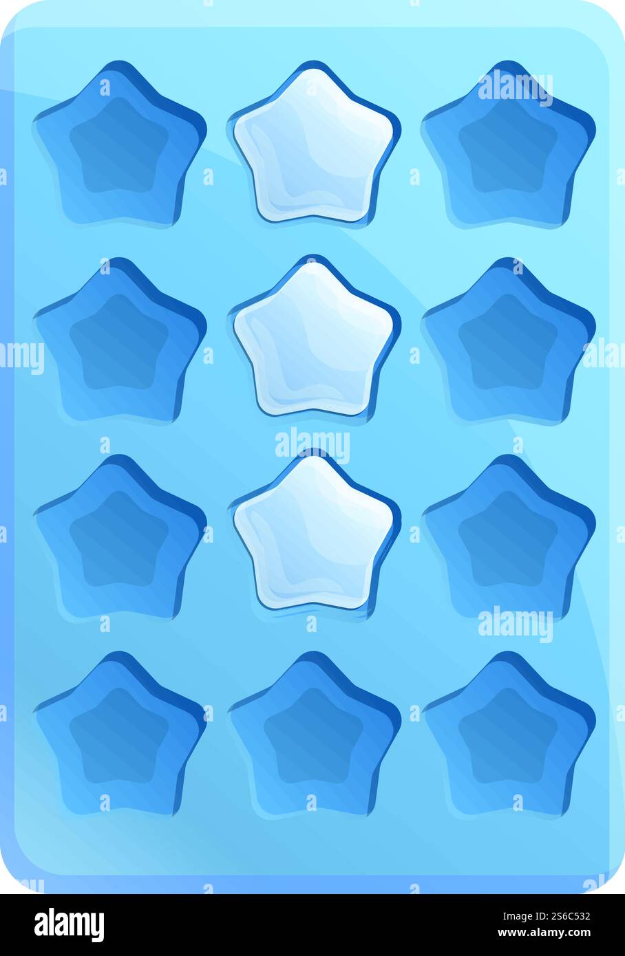 Ice star tray icon. Cartoon of ice star tray vector icon for web design ...