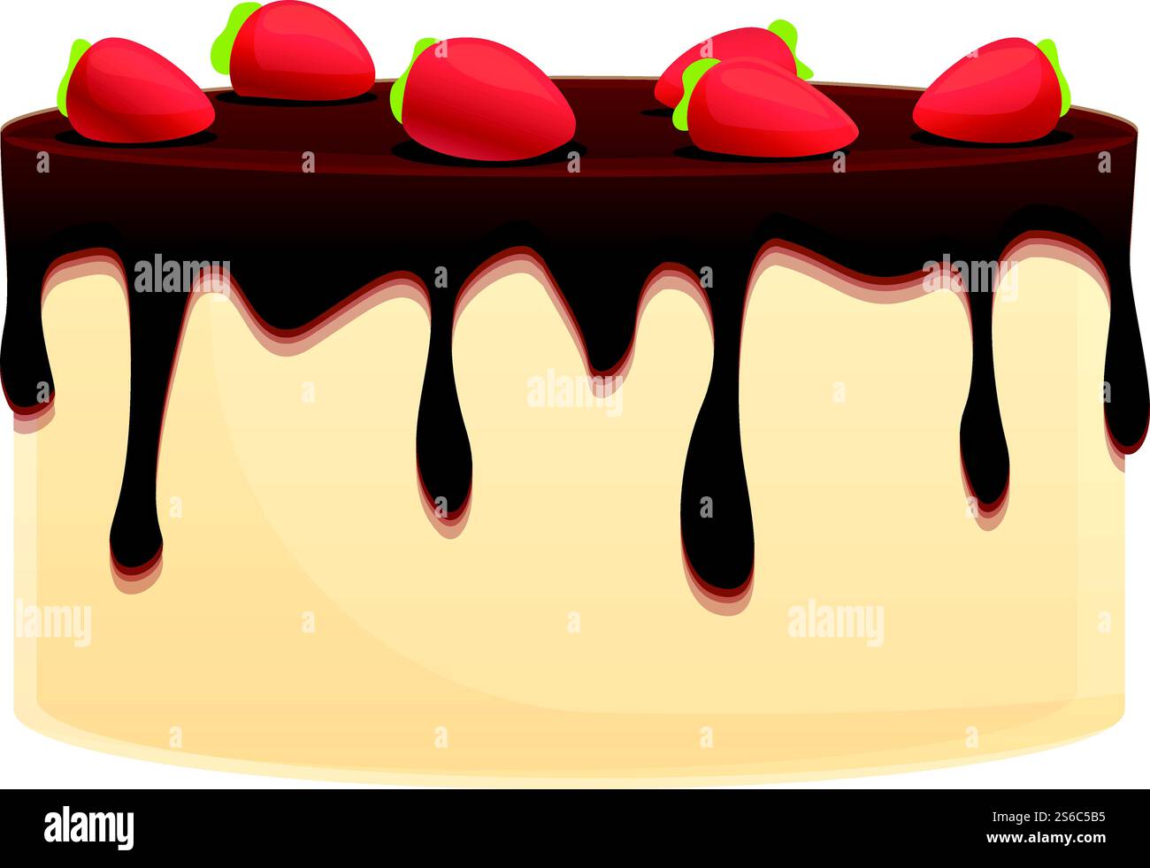 Vanilla cake icon. Cartoon of vanilla cake vector icon for web design ...