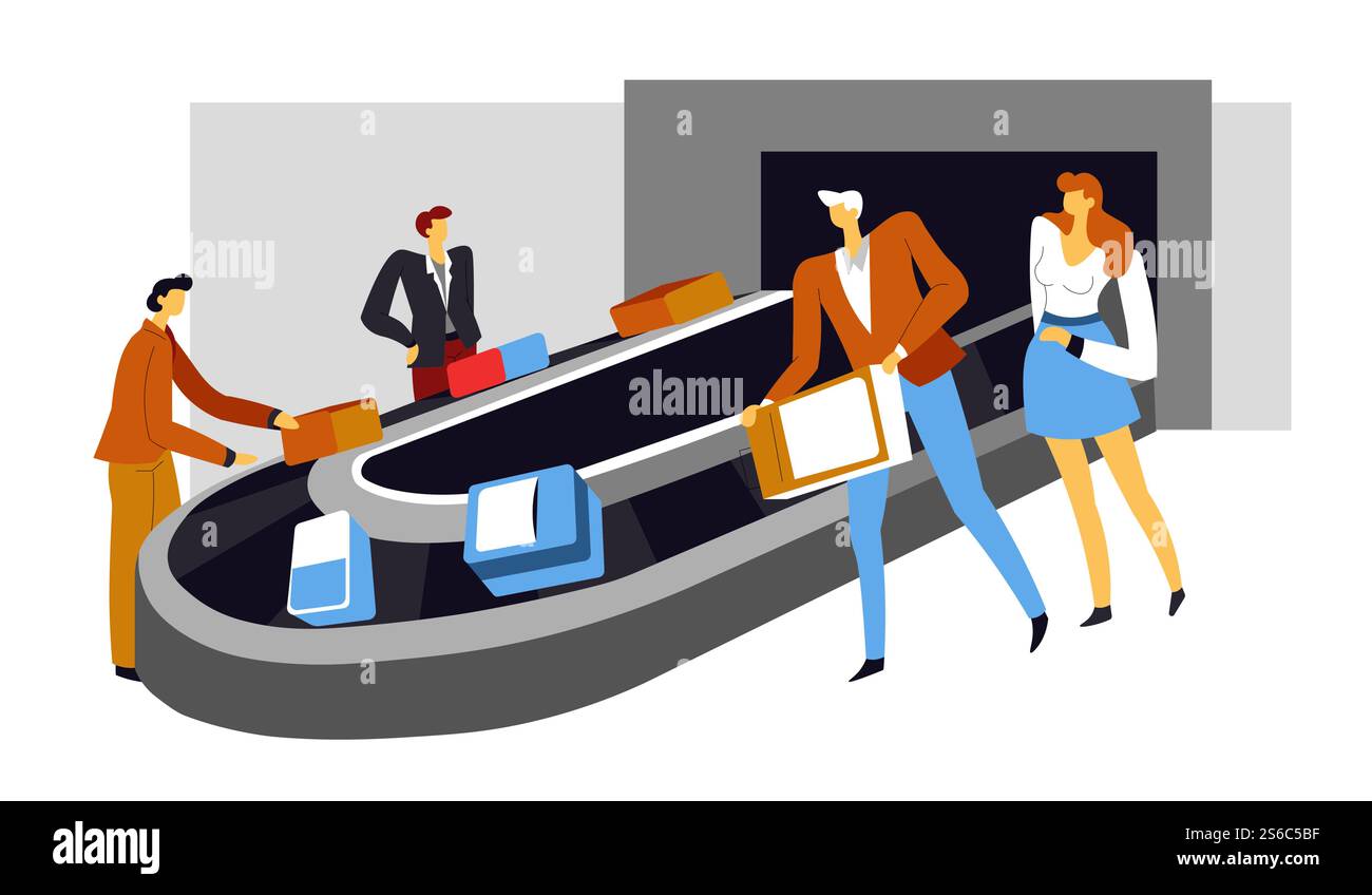 Public conveyor Cut Out Stock Images & Pictures - Alamy