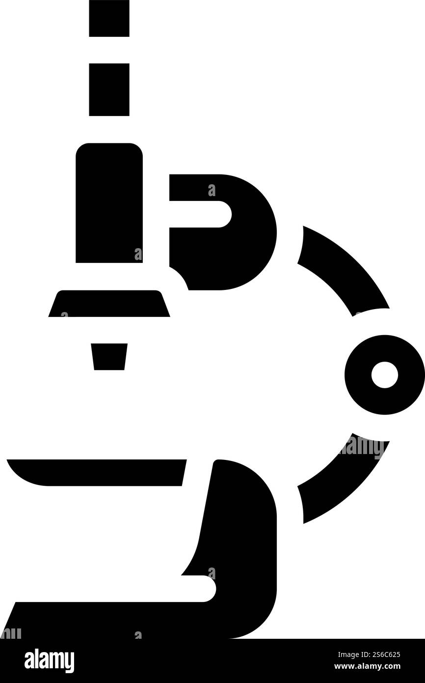microscope equipment glyph icon vector. microscope equipment sign ...