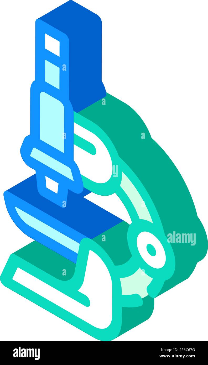 microscope equipment isometric icon vector. microscope equipment sign ...