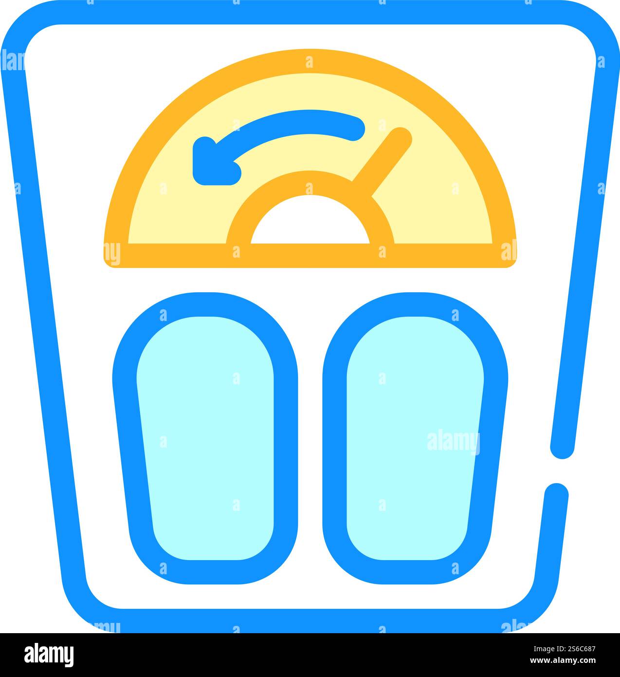 lost weight color icon vector. lost weight sign. isolated symbol ...