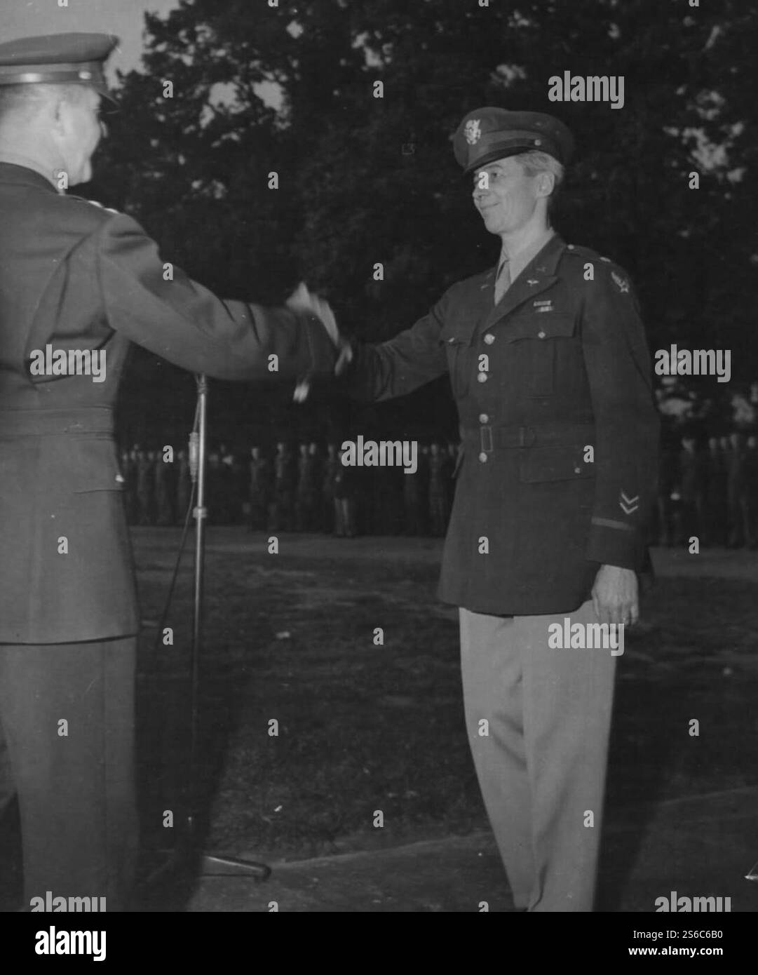 Gerald Kenneth Geerlings receives the Legion of Merit (1943 Stock Photo ...