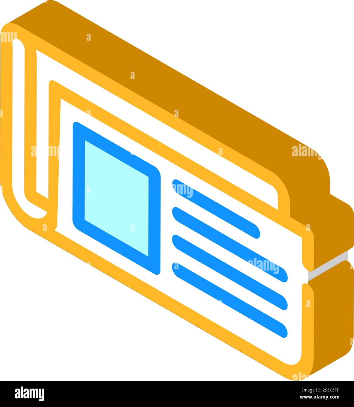 newspaper roll isometric icon vector. newspaper roll sign. isolated ...