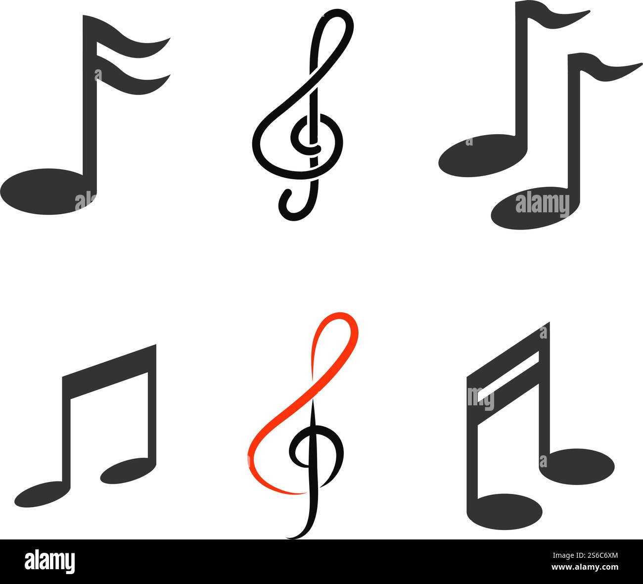Music note logo Vector template Stock Vector Image & Art - Alamy