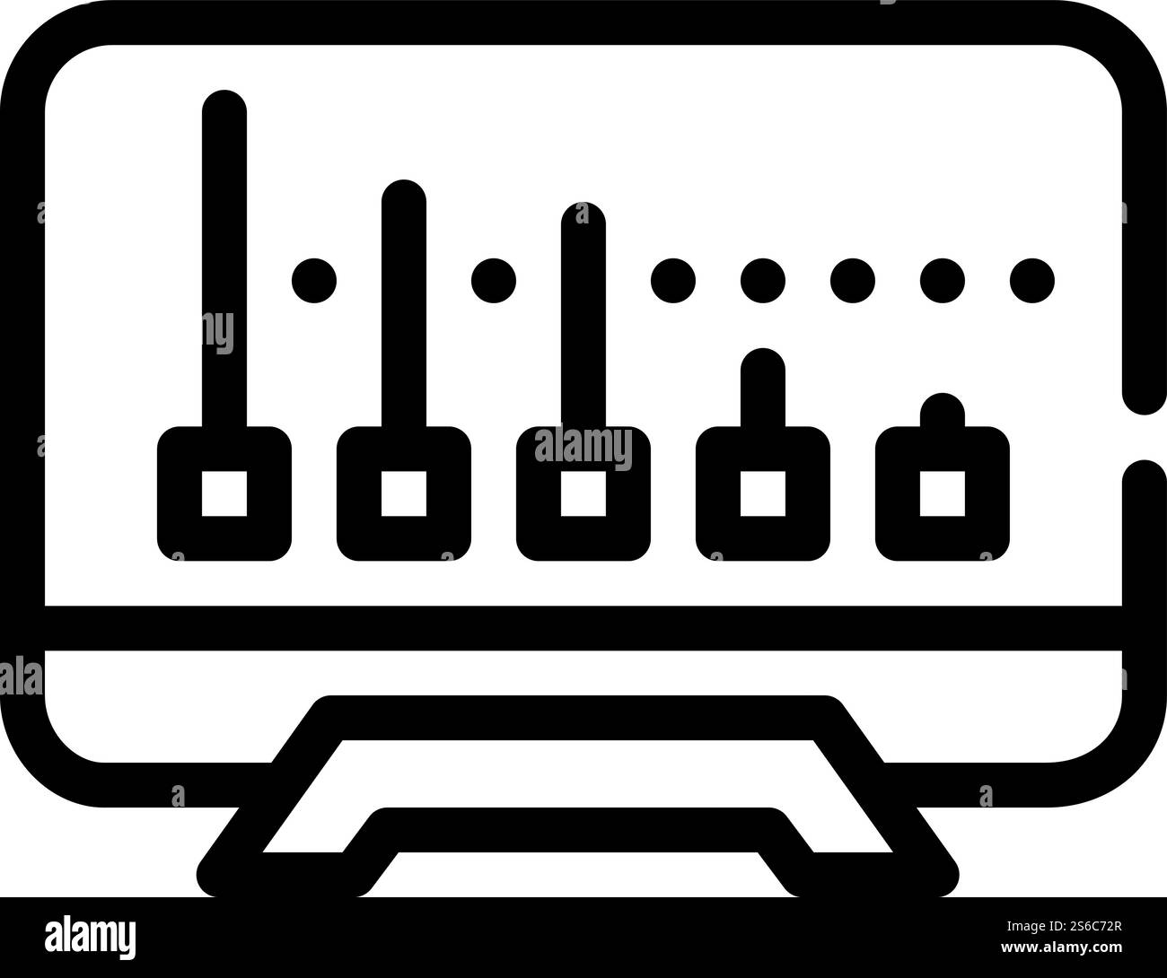 minimum pass rating line icon vector. minimum pass rating sign ...