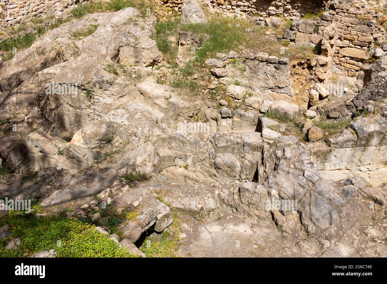 Foundation of the building during Roman Punic wars. Punic necropolis ...