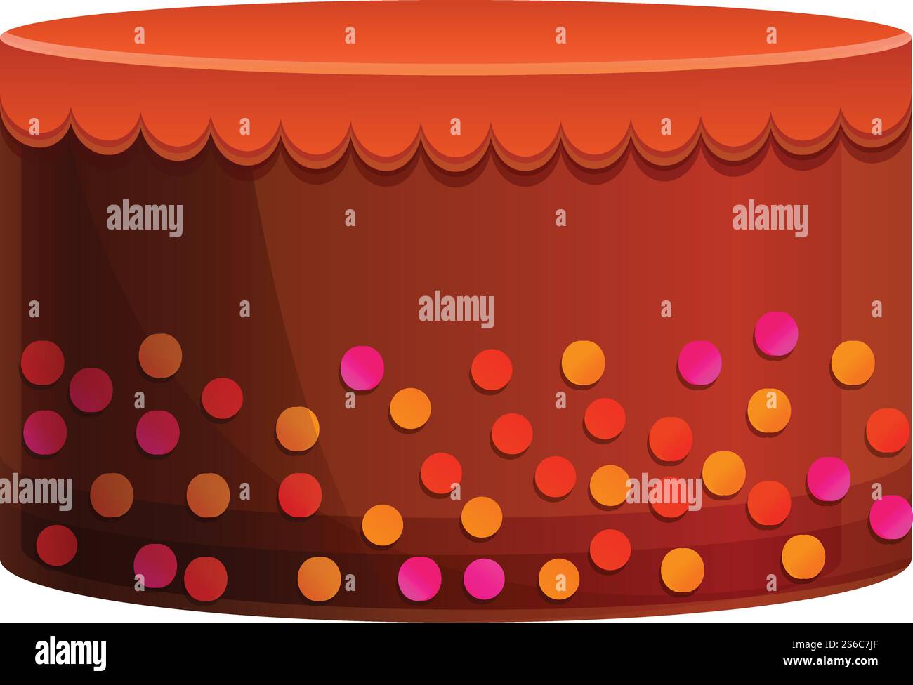 Candy house cake icon. Cartoon of candy house cake vector icon for web ...