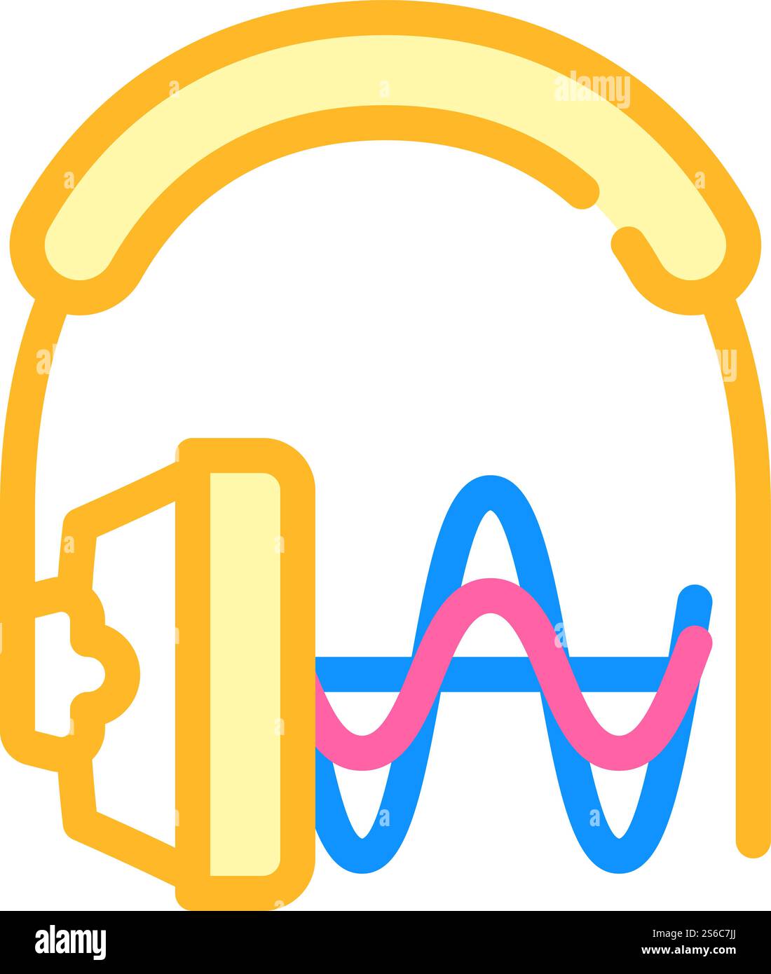 hearing testing equipment color icon vector. hearing testing equipment ...