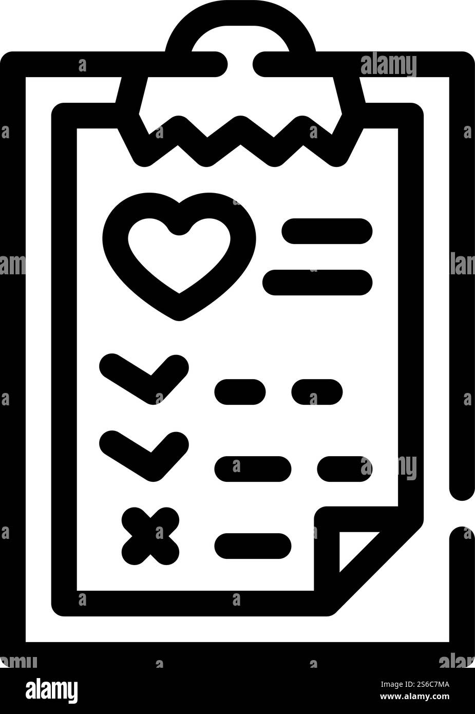 health list line icon vector. health list sign. isolated contour symbol ...