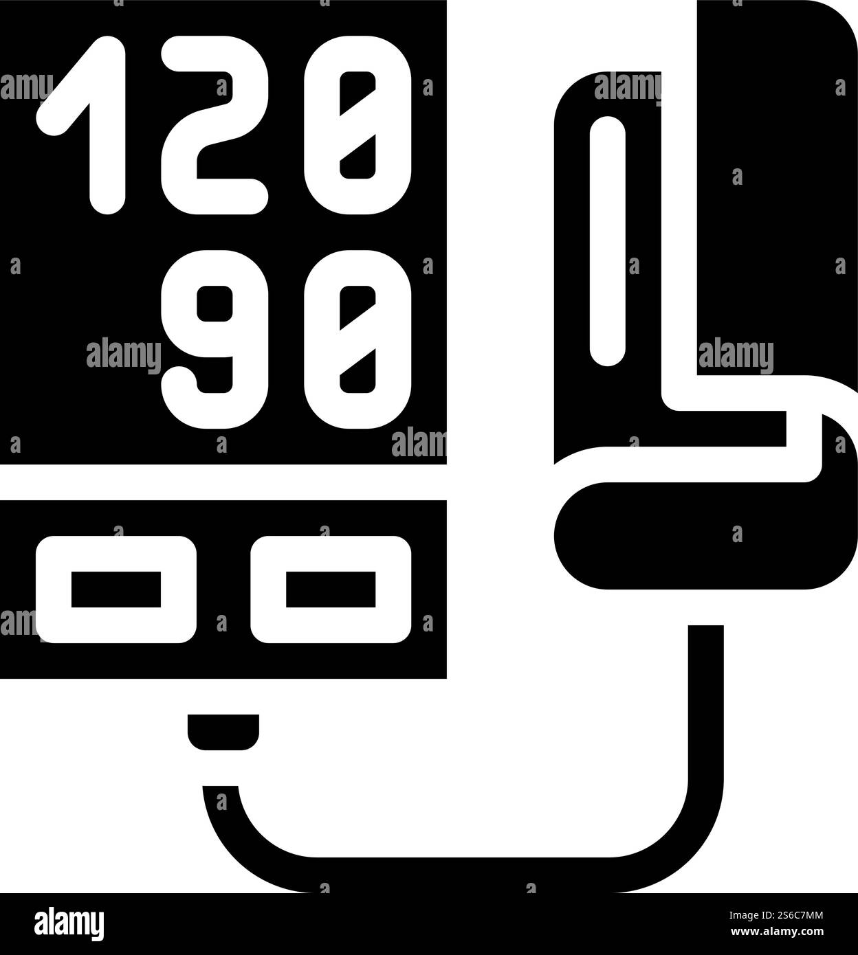 pressure measurement tool glyph icon vector. pressure measurement tool ...