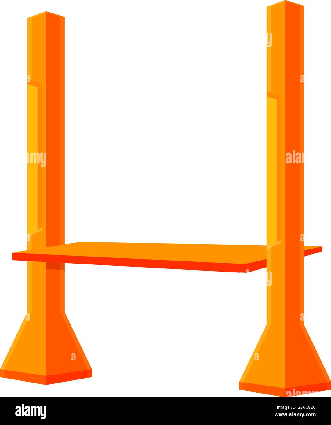 Garage car lift icon. Cartoon of garage car lift vector icon for web ...