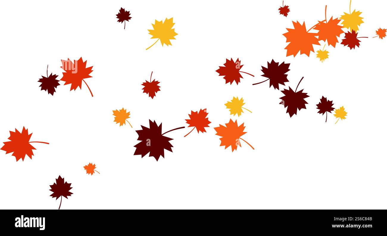 Autumn Leaf background template vector illustration Stock Vector Image ...