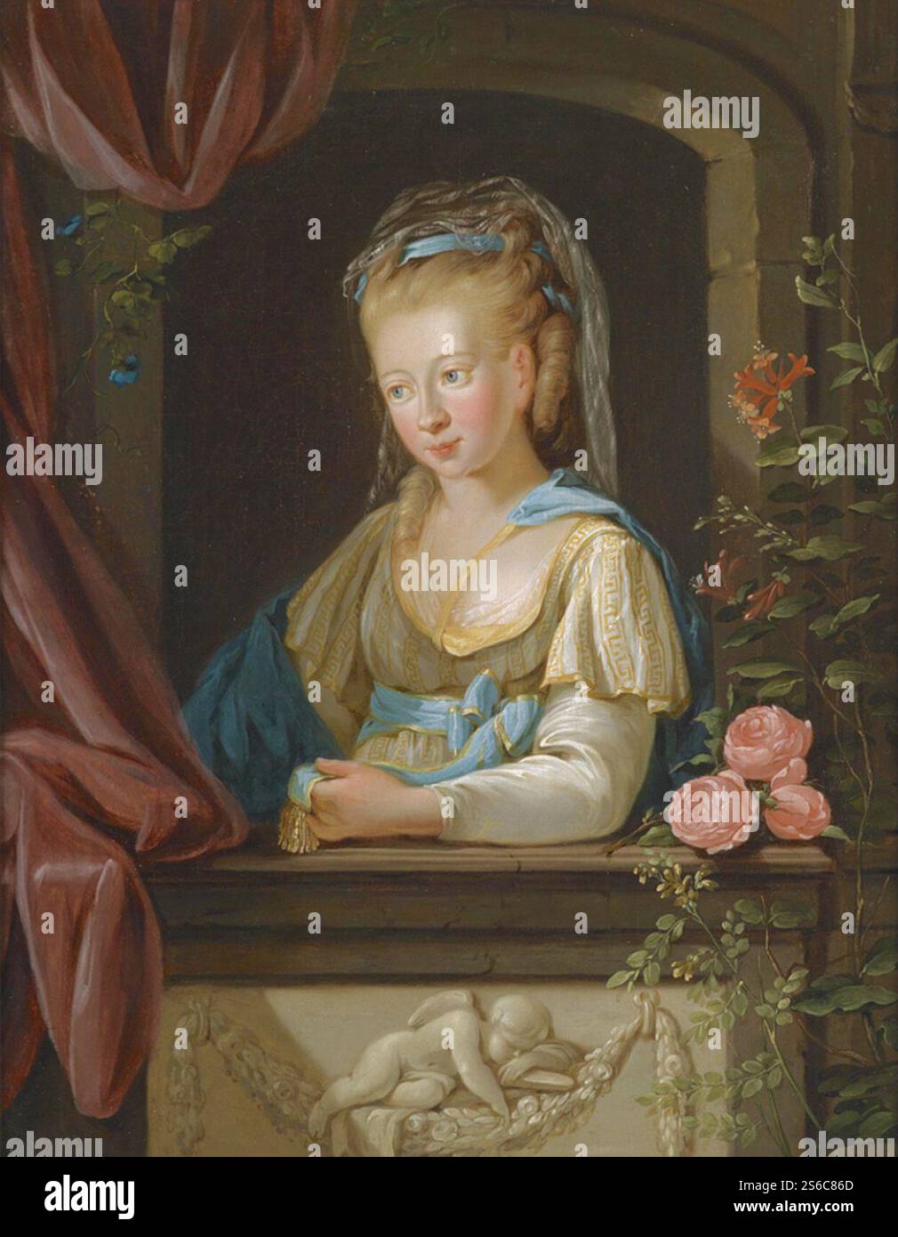 Georg Melchior Kraus - Portrait of a lady, traditionally identified at ...