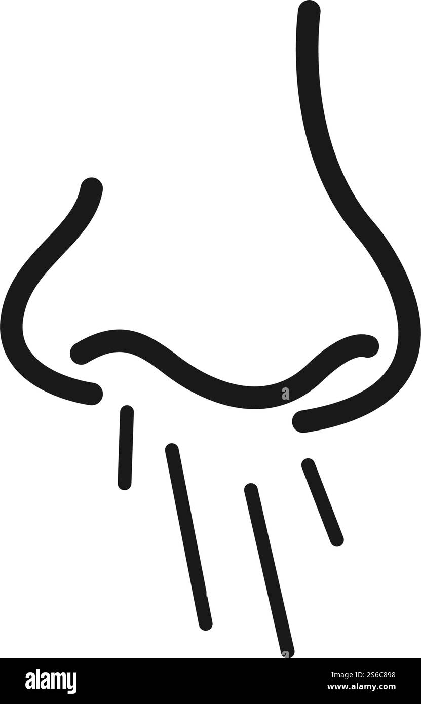 Nose icon illustration vector flat design Stock Vector Image & Art - Alamy