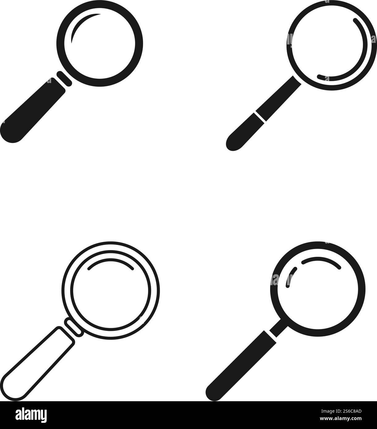 Magnifying glass icon illustration vector Stock Vector Image & Art - Alamy