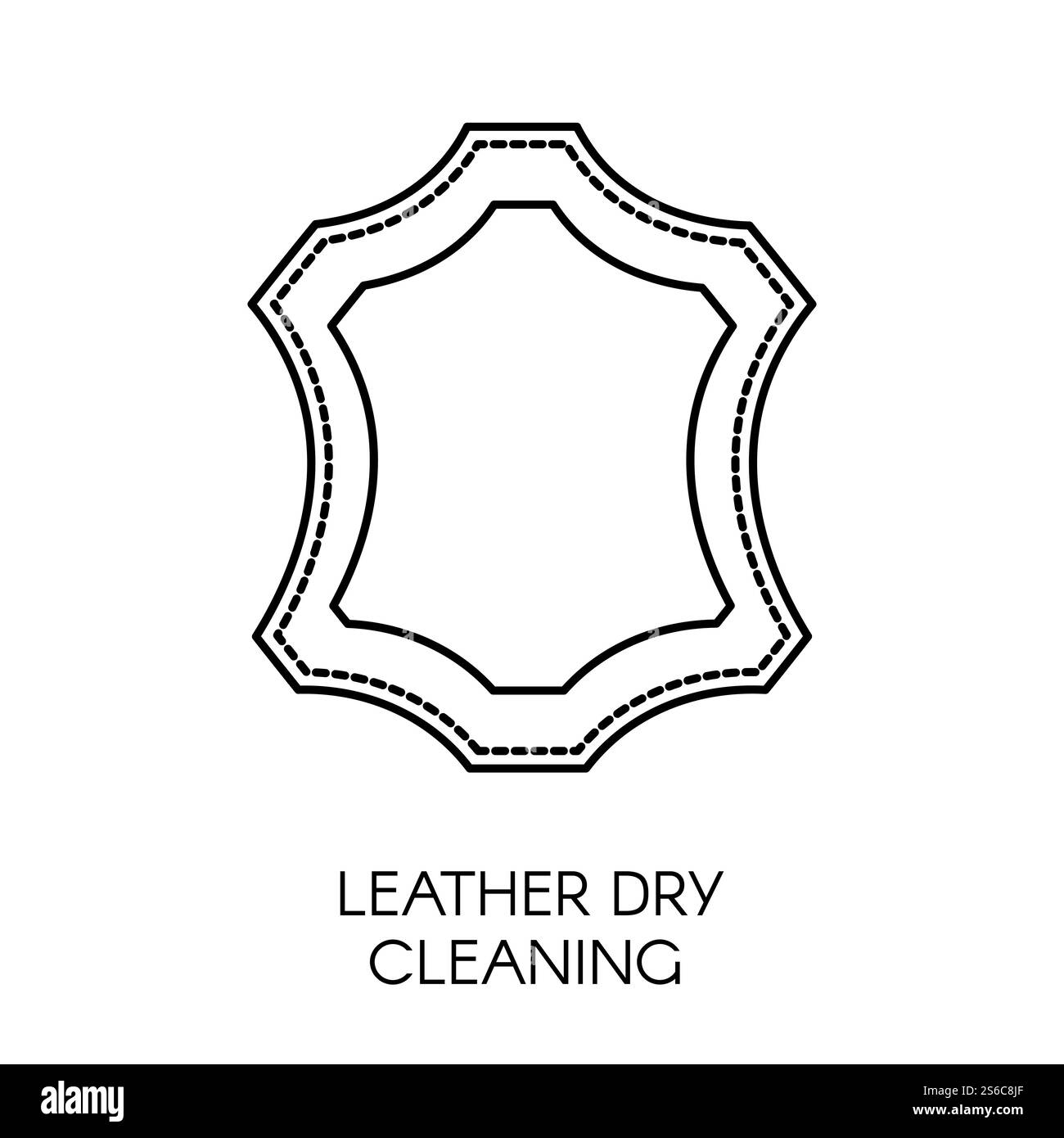Leather dry cleaning service of company, sample of cloth vector ...