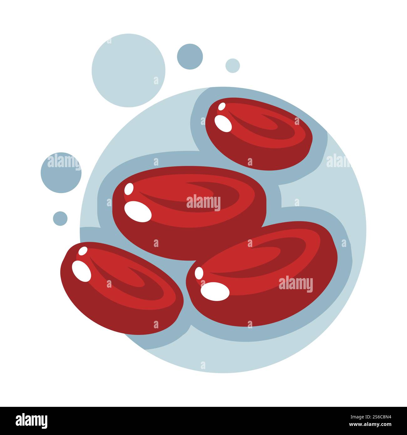 Blood red cells, medical lab, test and donation, isolated icon vector ...