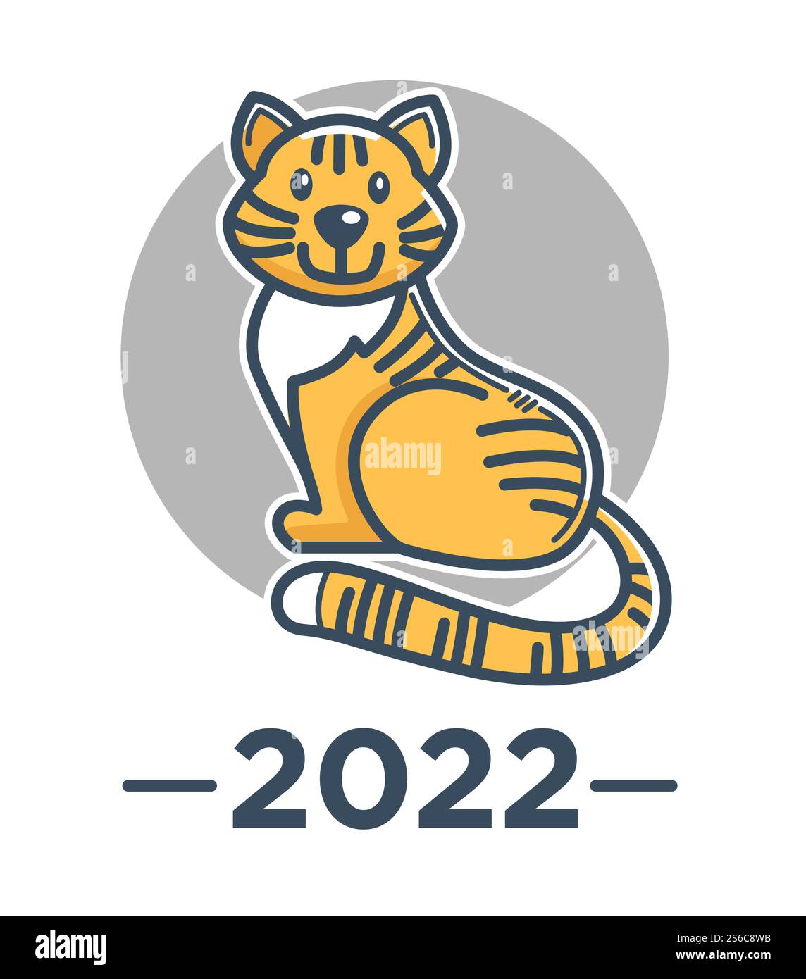 Chinese zodiac sign, tiger isolated icon, symbol of Eastern Asian ...