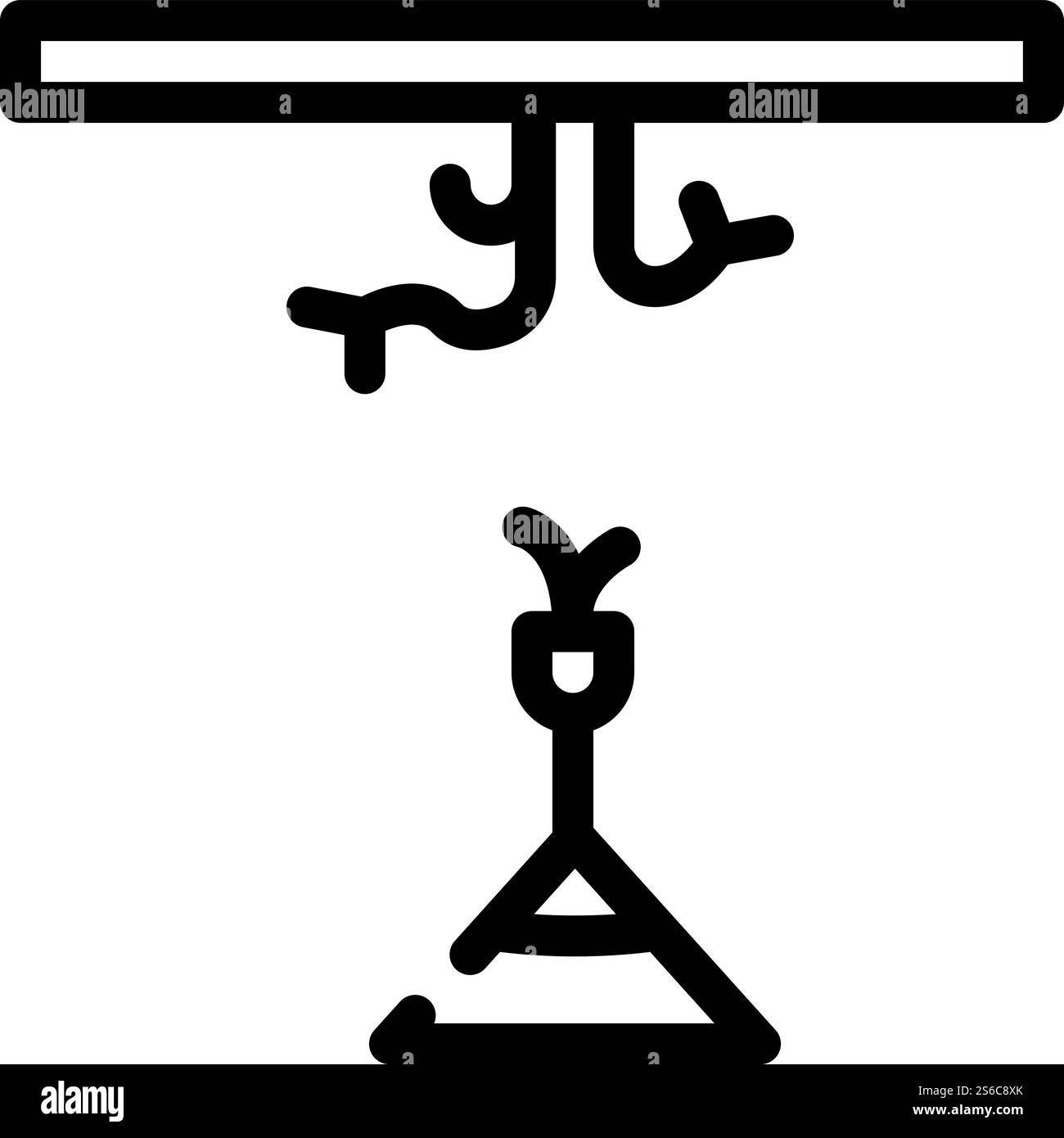 Roof installation line icon Stock Vector Images - Alamy