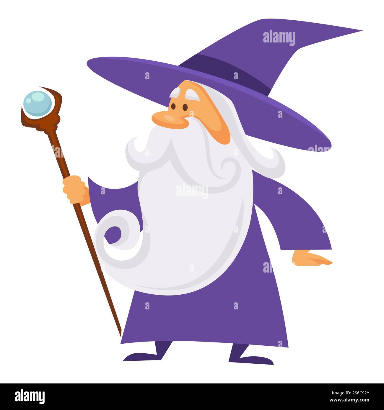 Warlock man in robe Cut Out Stock Images & Pictures - Alamy