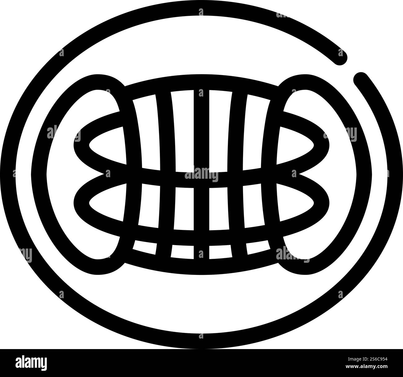 reactor hypothetical structure line icon vector. reactor hypothetical ...
