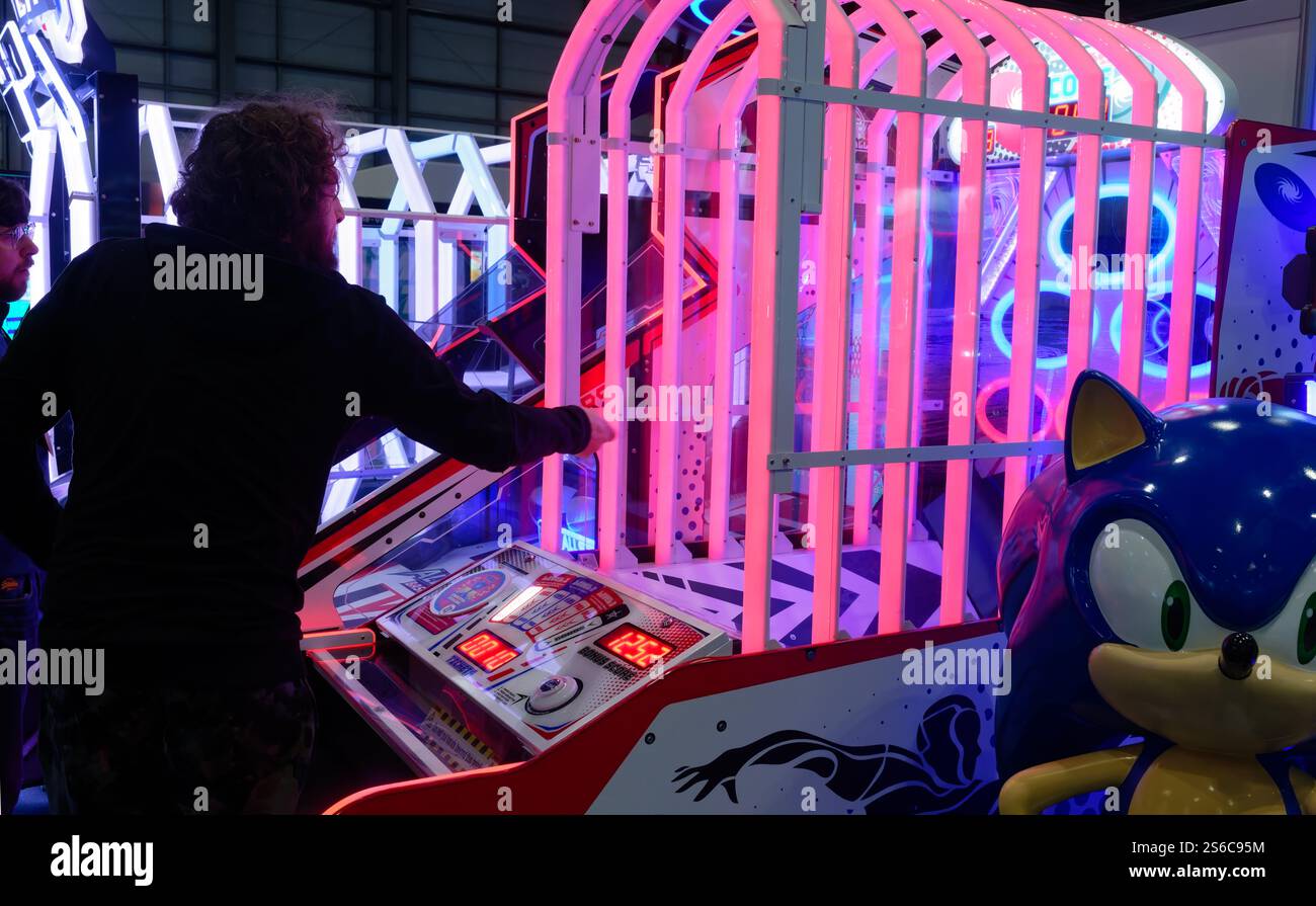 Slot machines at the Entertainment, Attractions and Gaming Expo 2025 ...