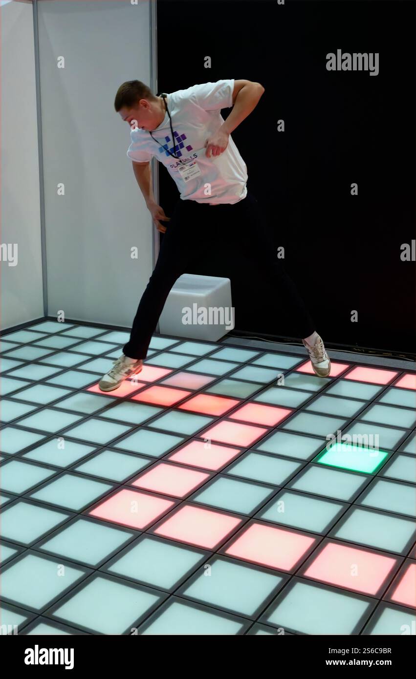 Solo demonstration on a gaming floor at the EAG Expo Europe 2025 ...