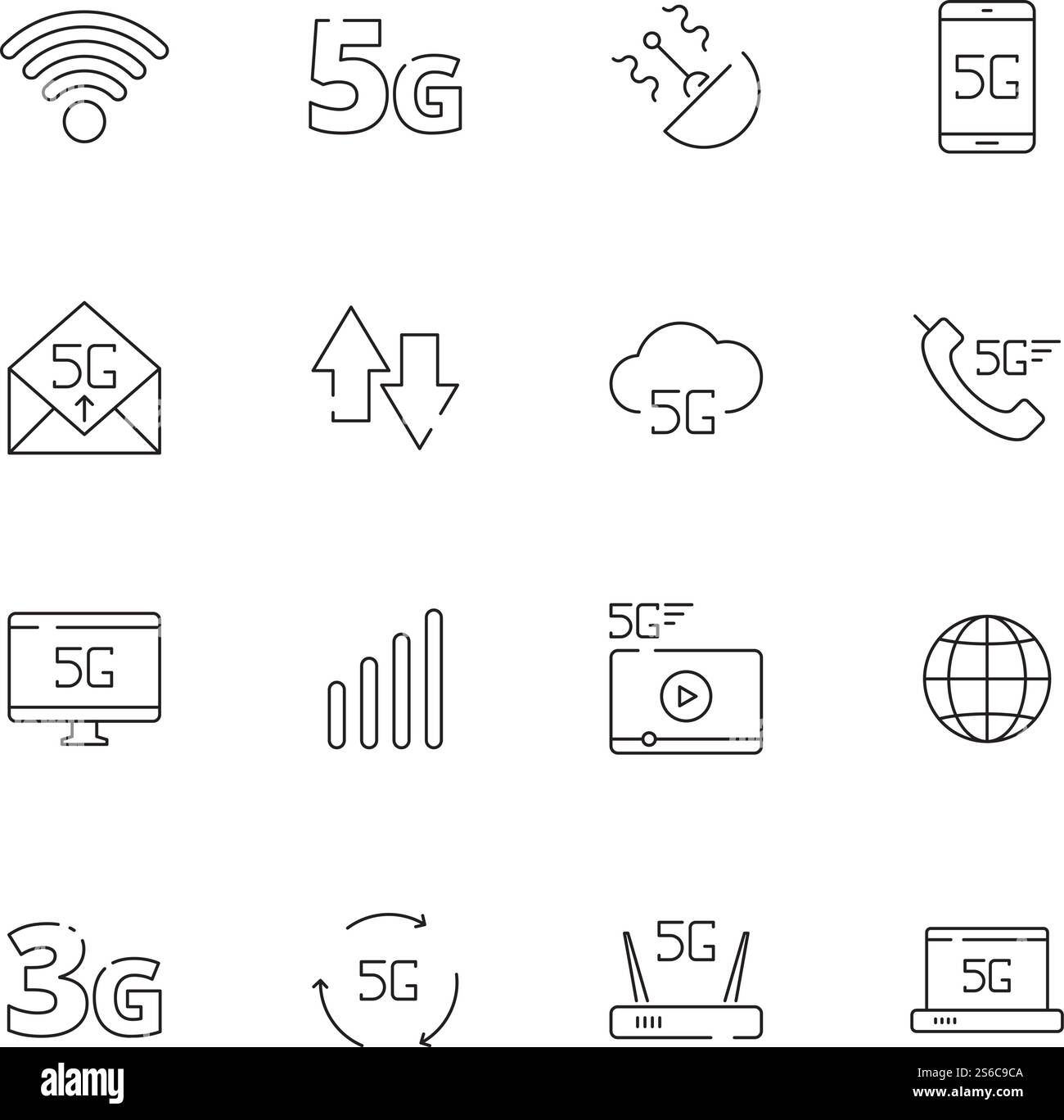 5g. Network icon free wireless safety technology cloud phone internet ...