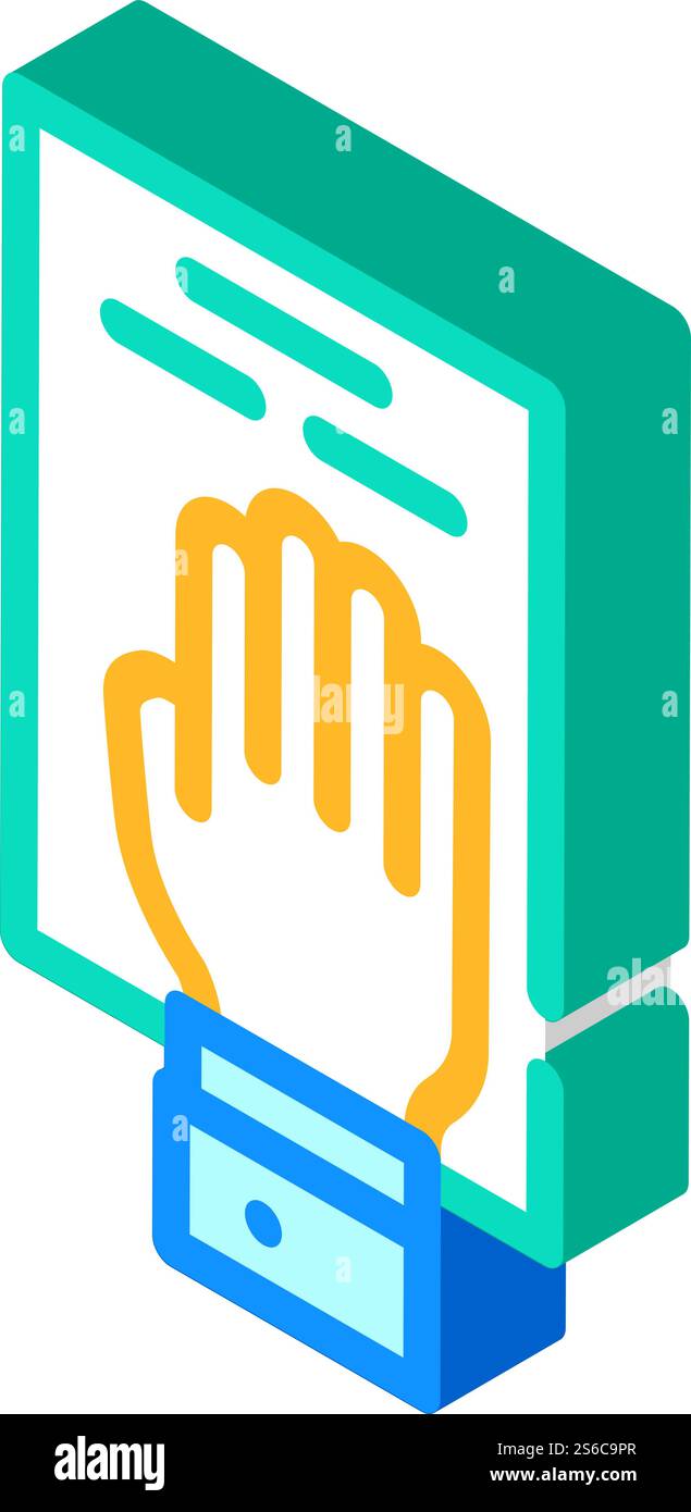 oath on constitution isometric icon vector. oath on constitution sign ...