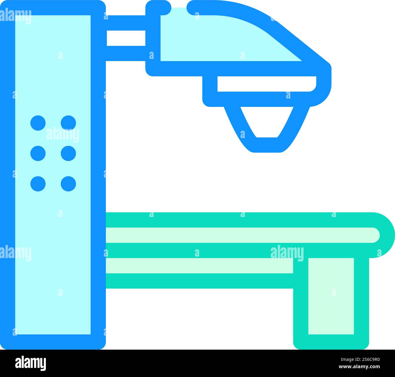 radiation therapy machine color icon vector. radiation therapy machine ...