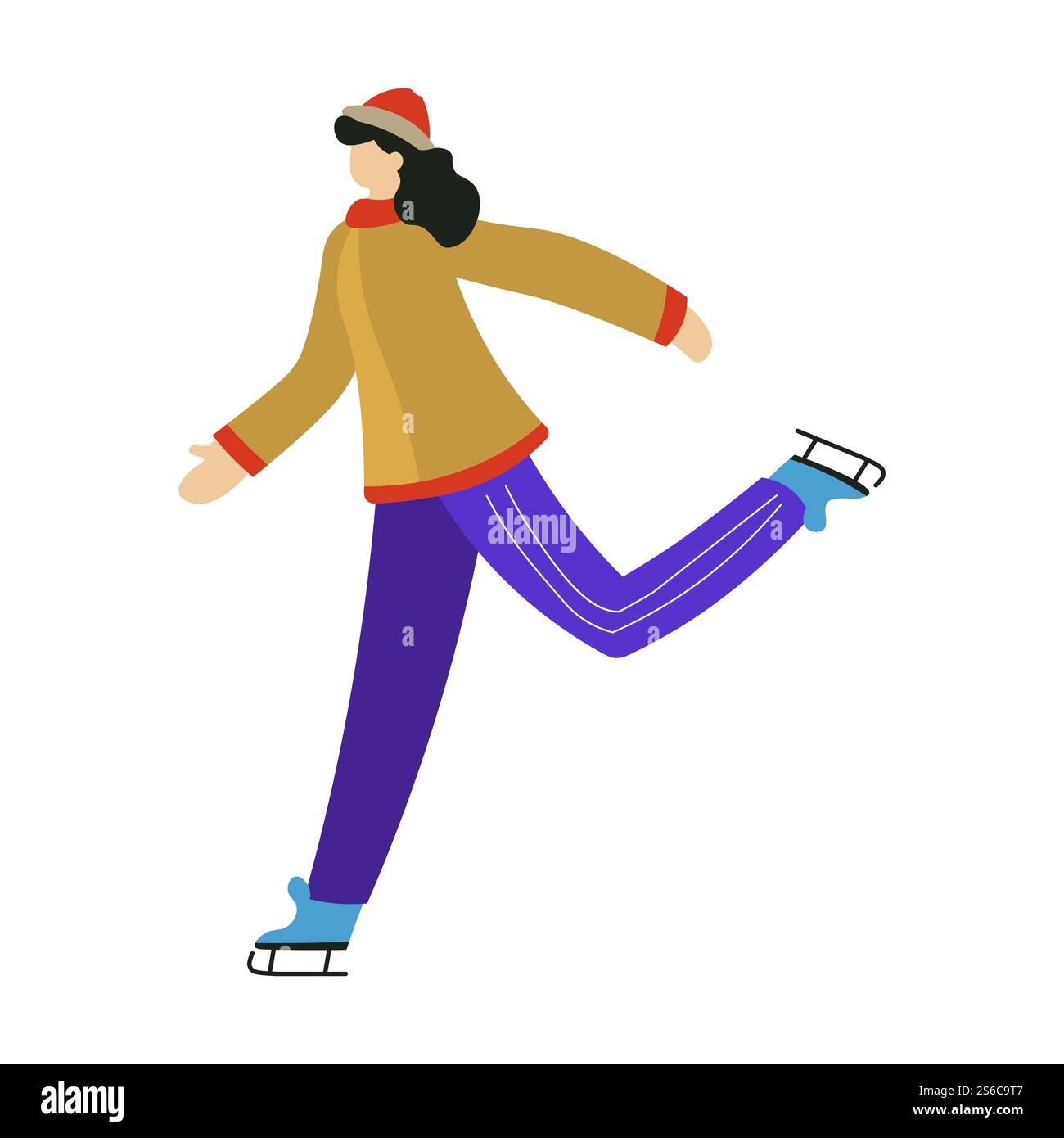 Woman figure skates hi-res stock photography and images - Alamy