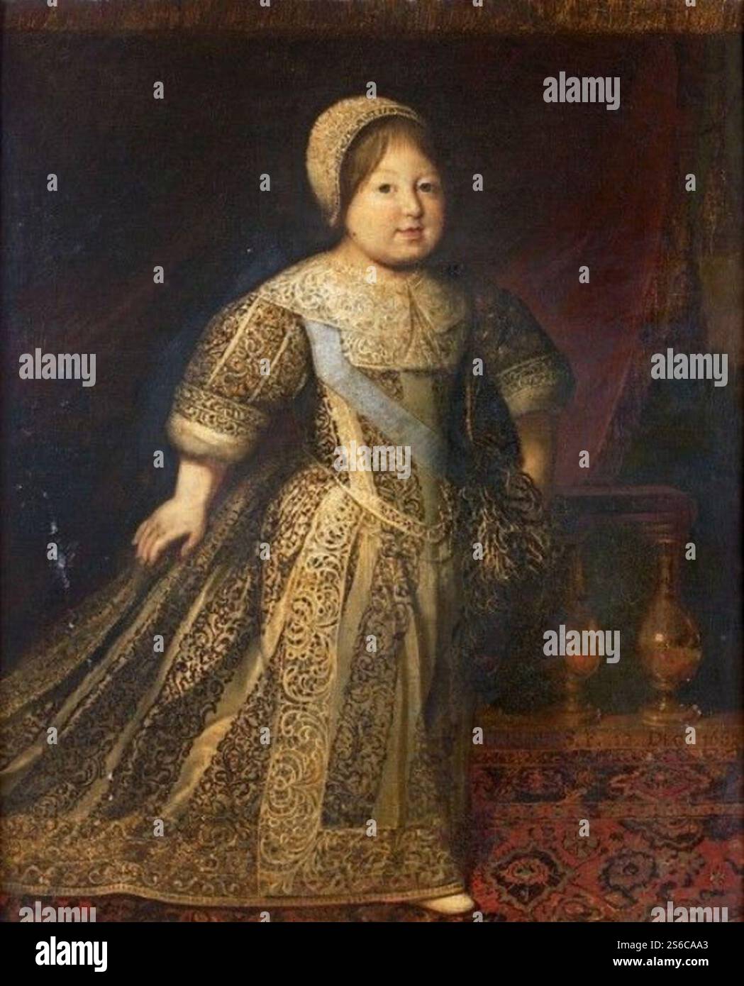 French School - Portrait en pied d'un jeune prince de la Maison de ...