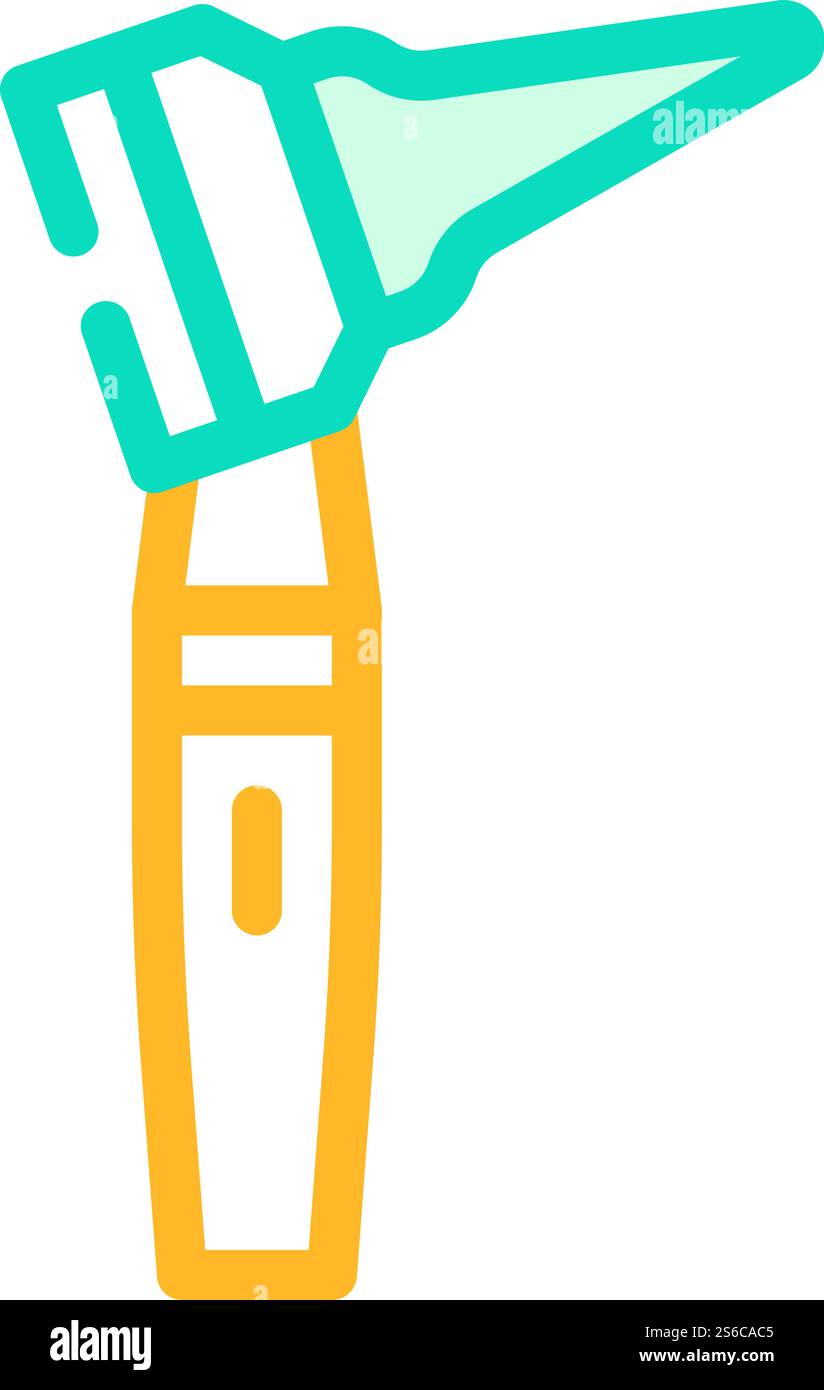 otoscope equipment color icon vector. otoscope equipment sign. isolated ...
