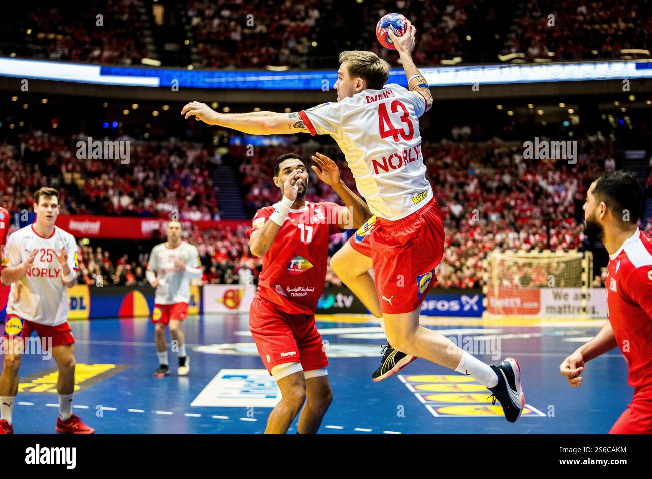 Herning, Denmark. 16th Jan, 2025. Simon Pytlick (43) of Denmark seen ...