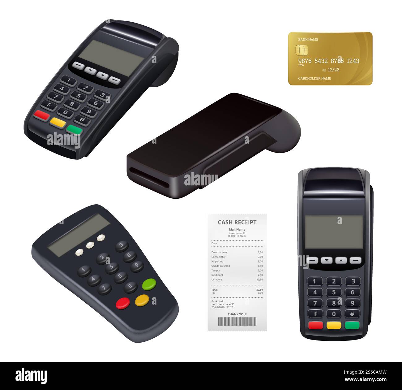 Credit card scanner reader Stock Vector Images - Alamy
