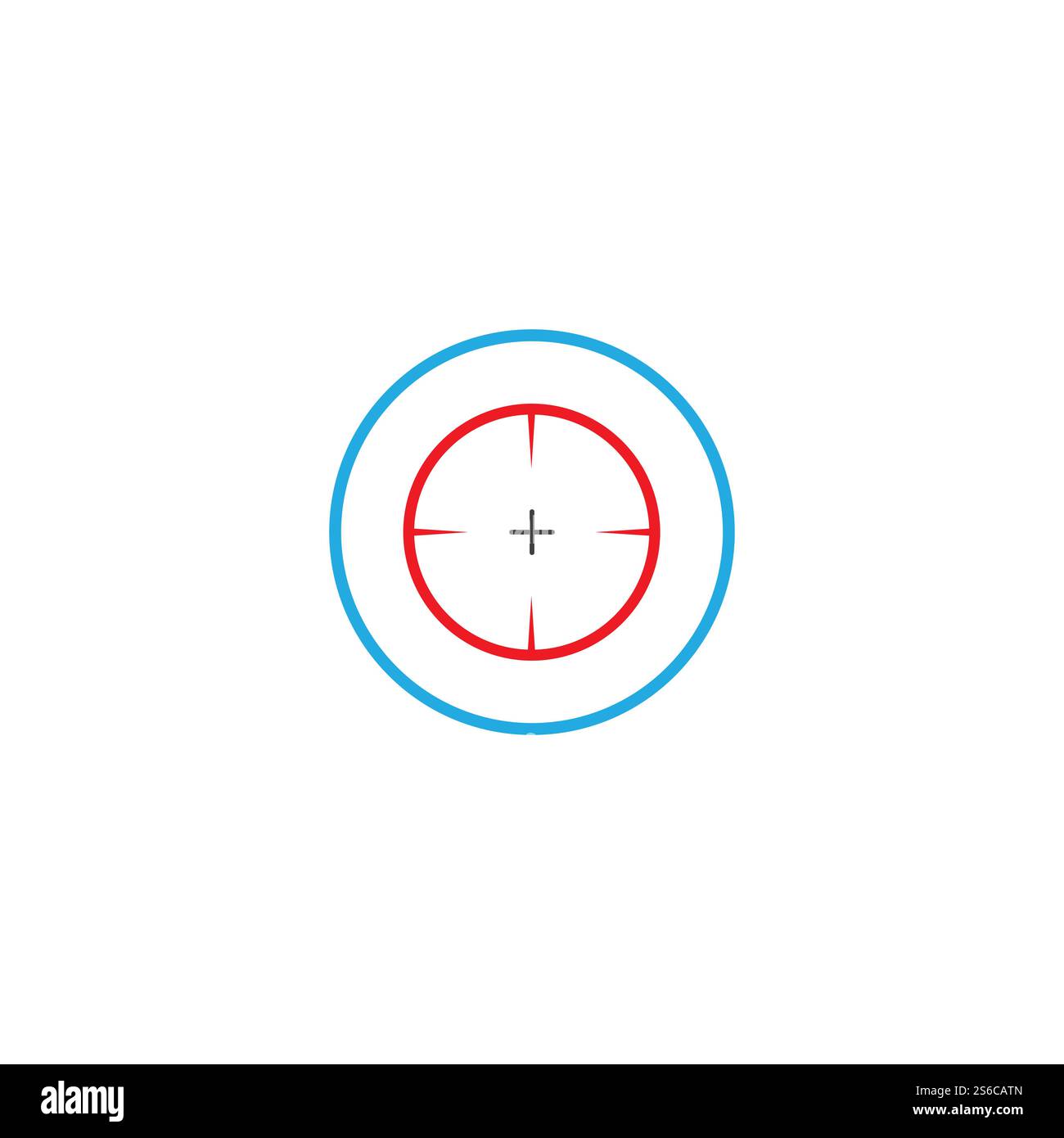 shooting target logo vector icon in simple design Stock Vector Image ...