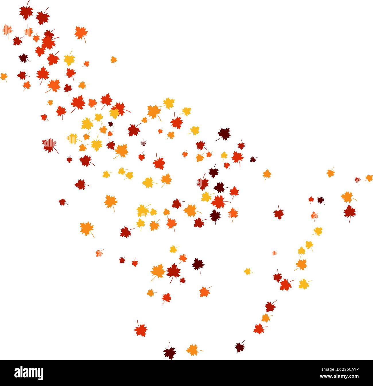 Autumn Leaf background template vector illustration Stock Vector Image ...