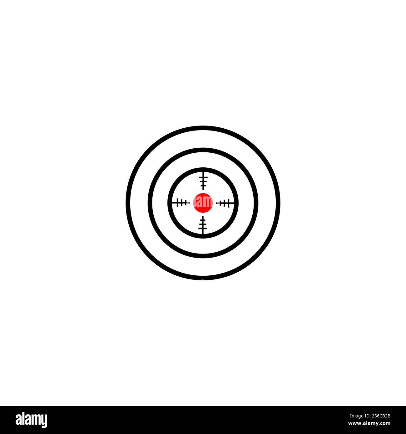 shooting target logo vector icon in simple design Stock Vector Image ...