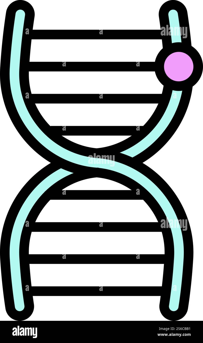 Forensic laboratory dna research icon. Outline forensic laboratory dna ...