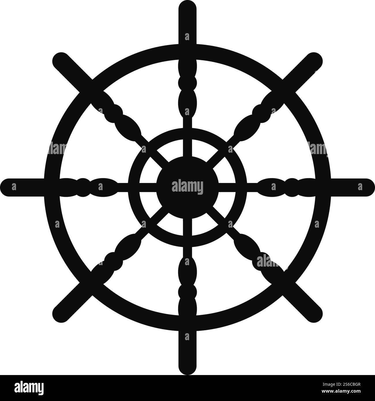 Steering ship illustration vector flat design Stock Vector Image & Art ...
